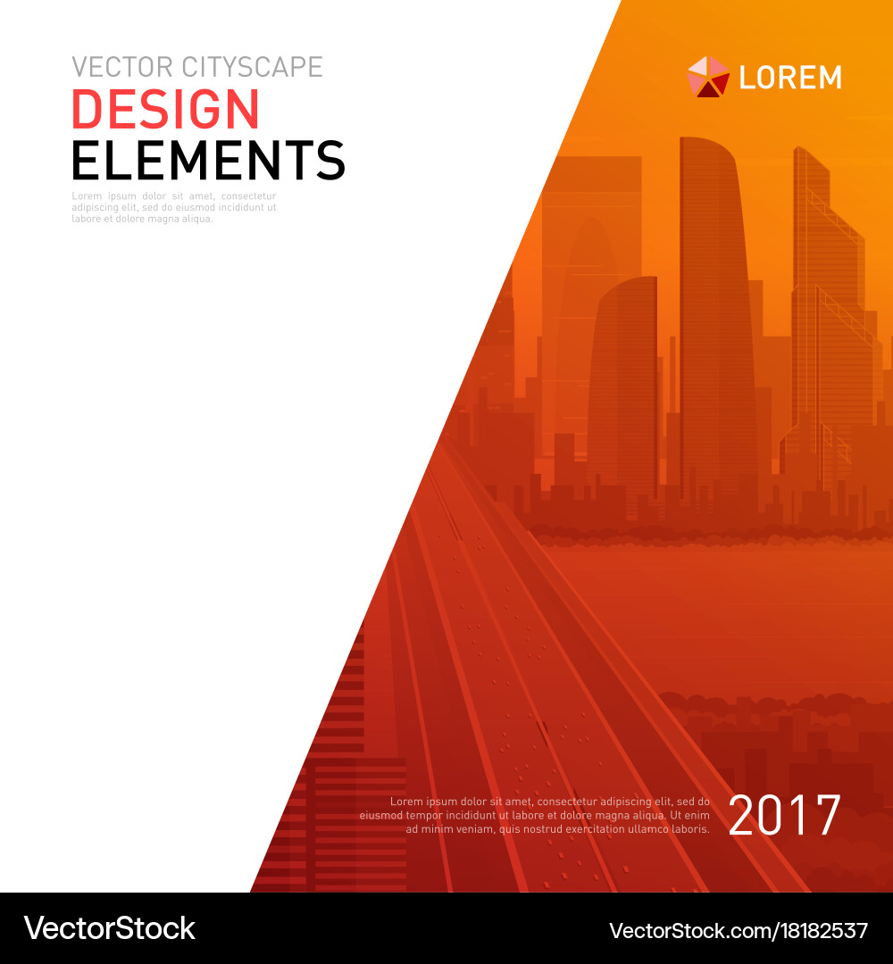 Modern background template design for investment Vector Image