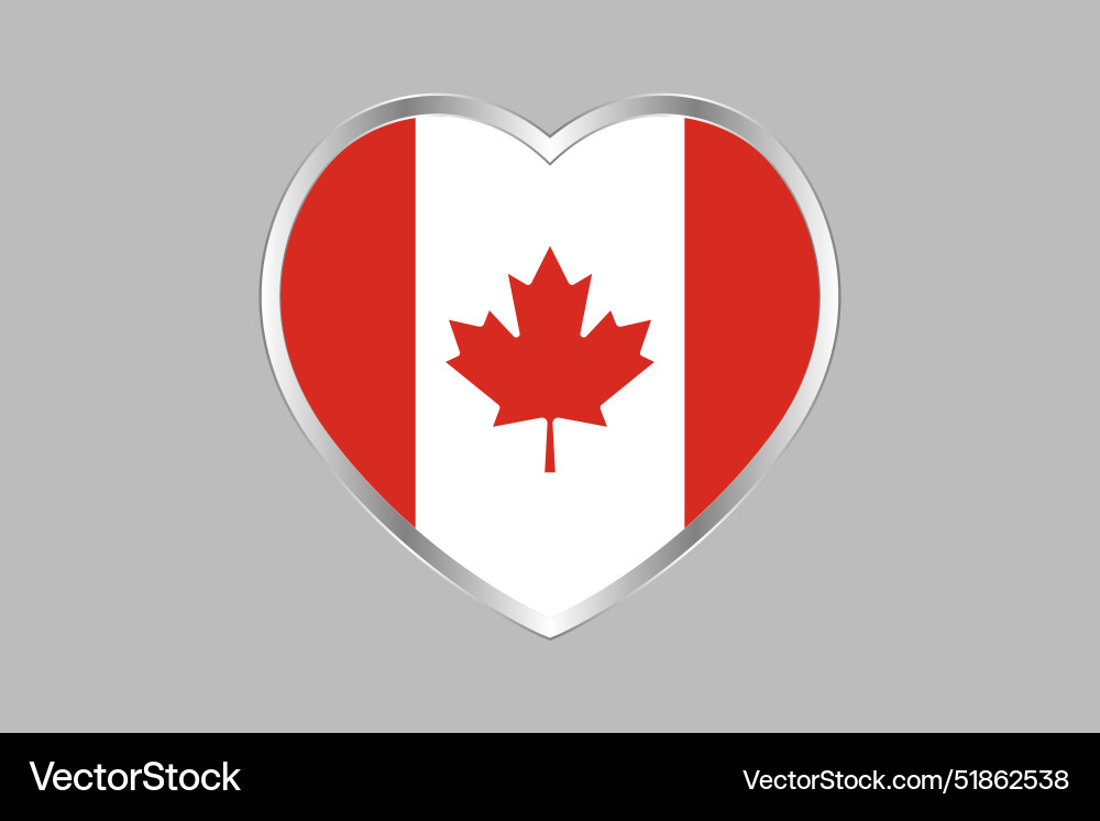 Canada flag sign Royalty Free Vector Image - VectorStock