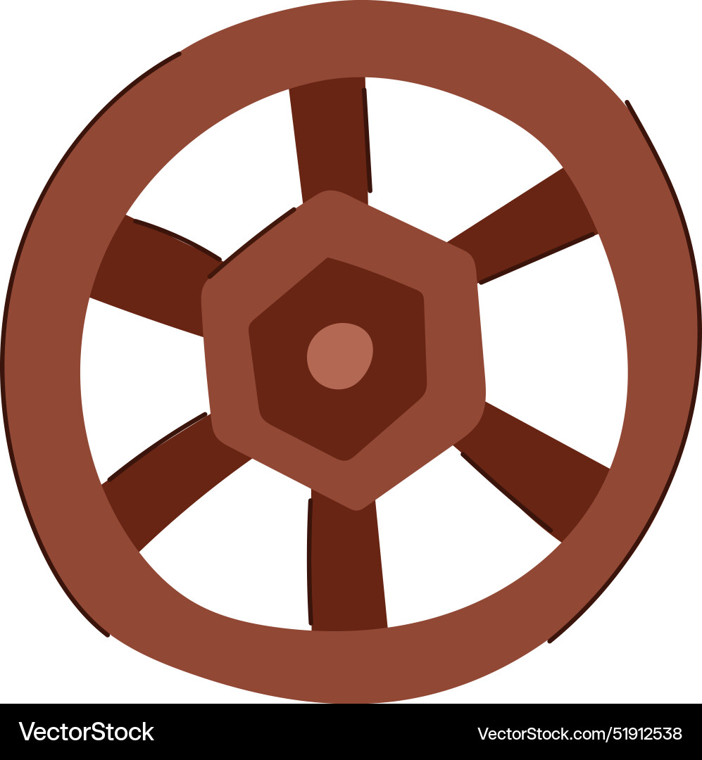 First wheel ancient cartoon Royalty Free Vector Image