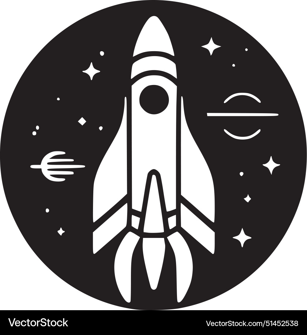 Space - high quality logo - ideal for t-shirt Vector Image