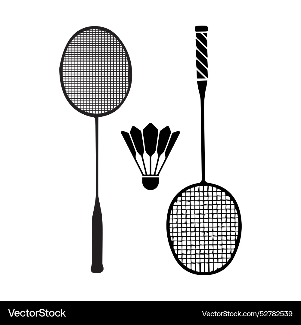 Badminton racket image icon Royalty Free Vector Image