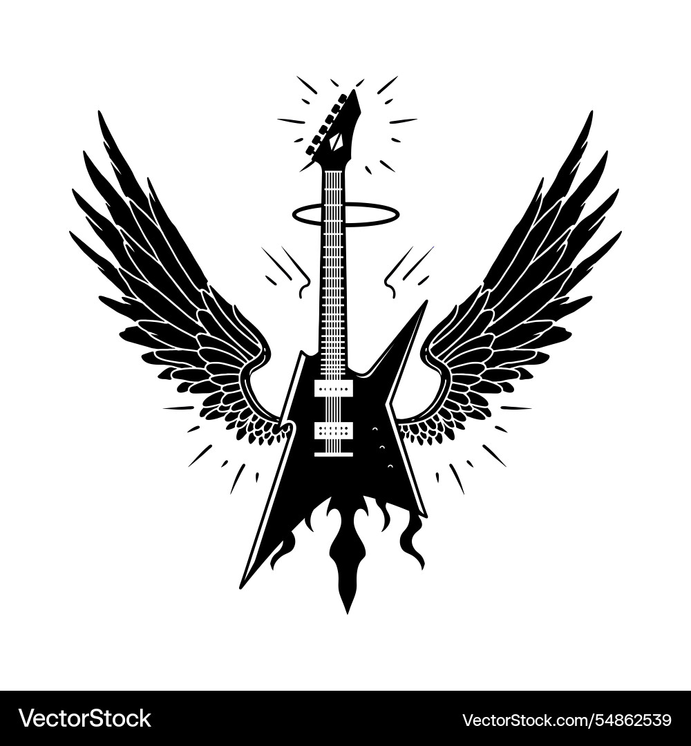 Handmade guitar best Royalty Free Vector Image
