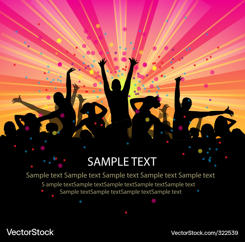 People dancing Royalty Free Vector Image - VectorStock