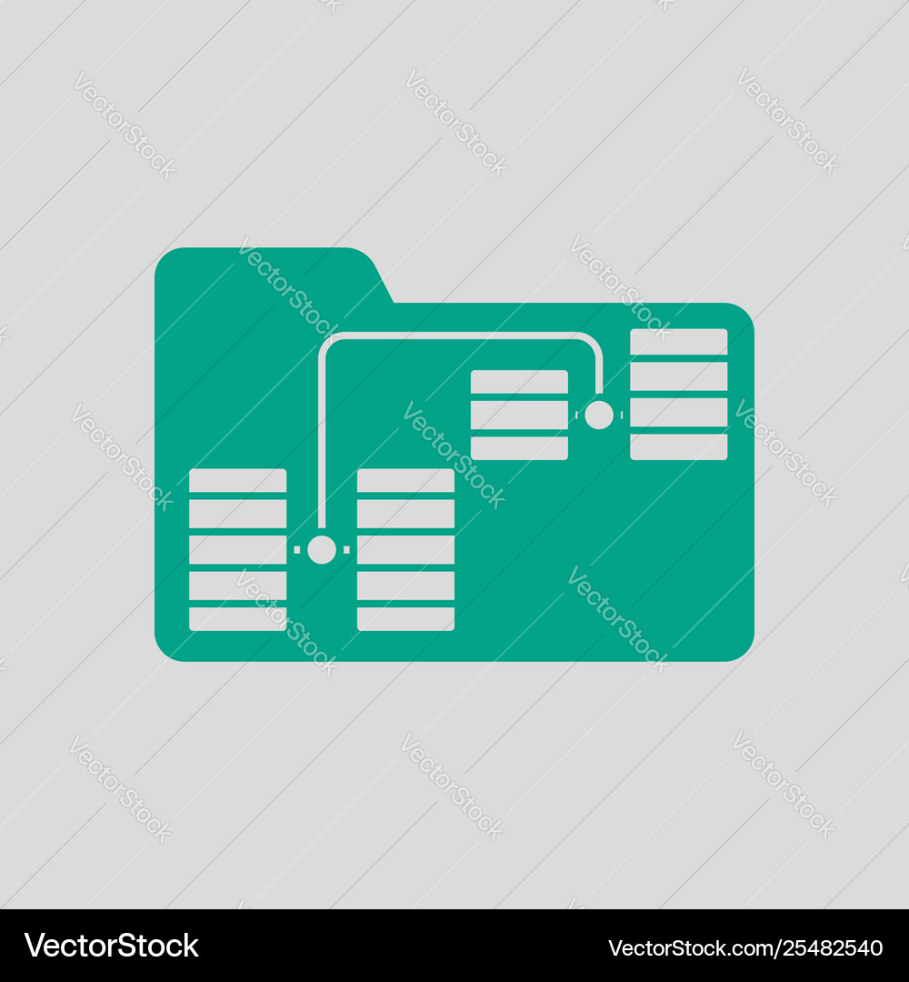 Folder network icon Royalty Free Vector Image - VectorStock