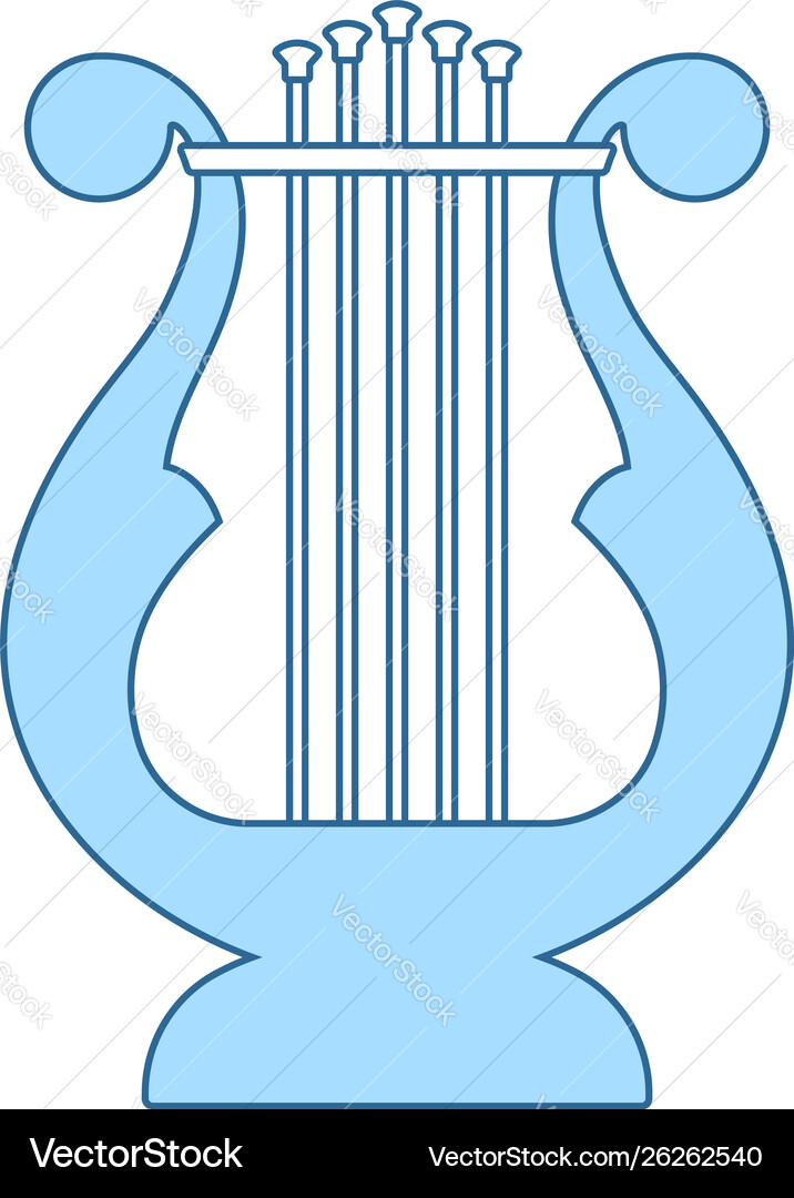 Lyre icon Royalty Free Vector Image - VectorStock