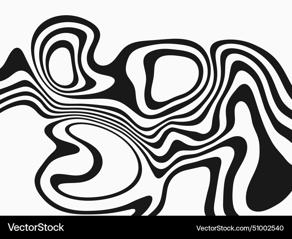 Optical illusion stripes texture abstract wavy Vector Image