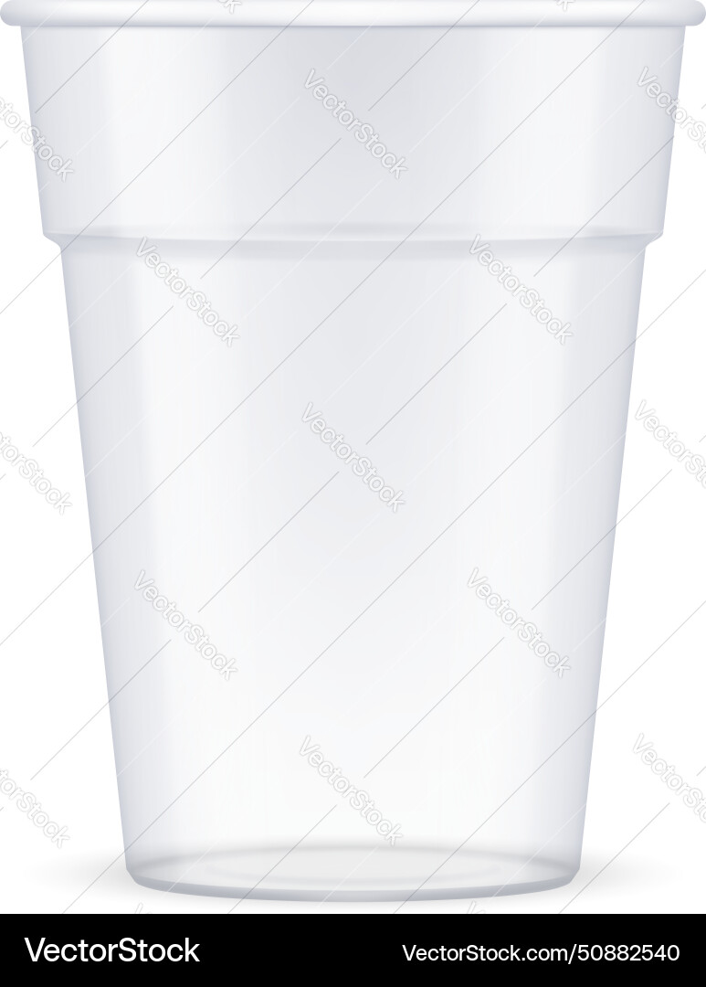Plastic cup Royalty Free Vector Image - VectorStock