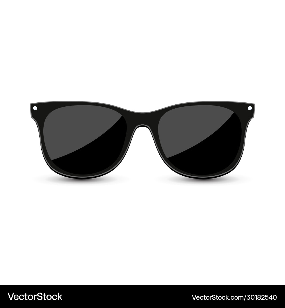 Realistic sunglasses on background Royalty Free Vector Image