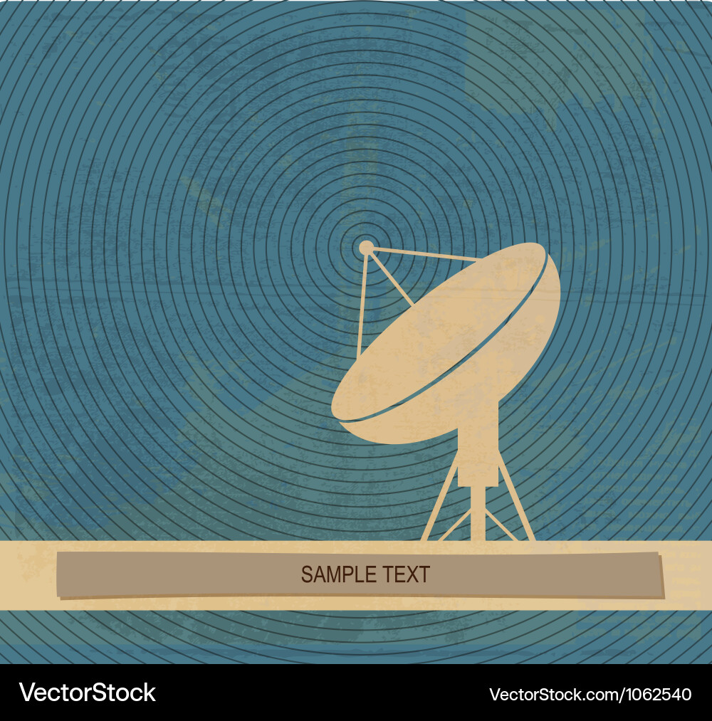 Retro Satellite Dishes & Antennas Royalty Free Vector