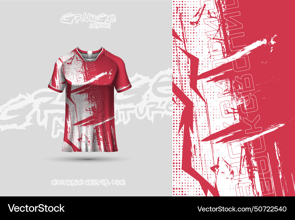 Sports jersey and background template design Vector Image