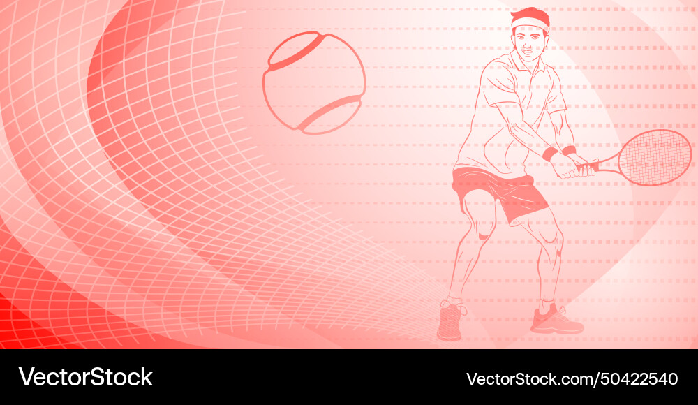 Tennis themed background Royalty Free Vector Image