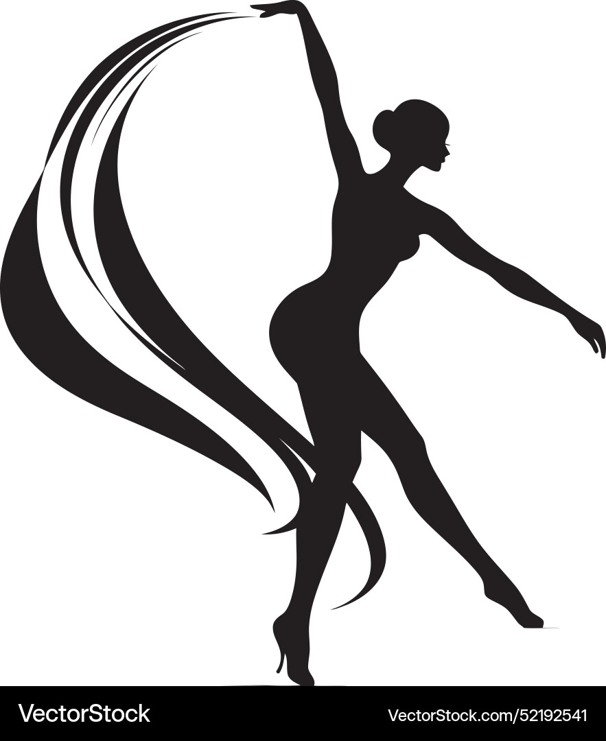 Dance in literature the written language Vector Image