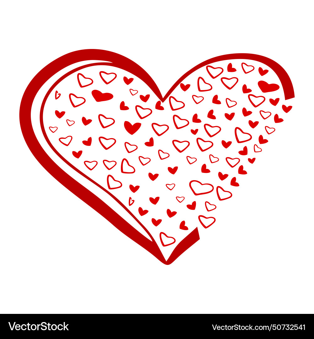 Heart is red Royalty Free Vector Image - VectorStock