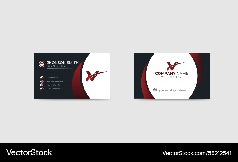 New modern business card design Royalty Free Vector Image