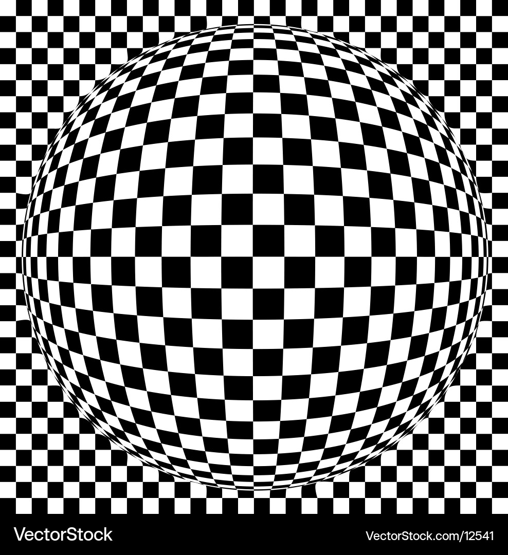 Op art sphere Royalty Free Vector Image - VectorStock