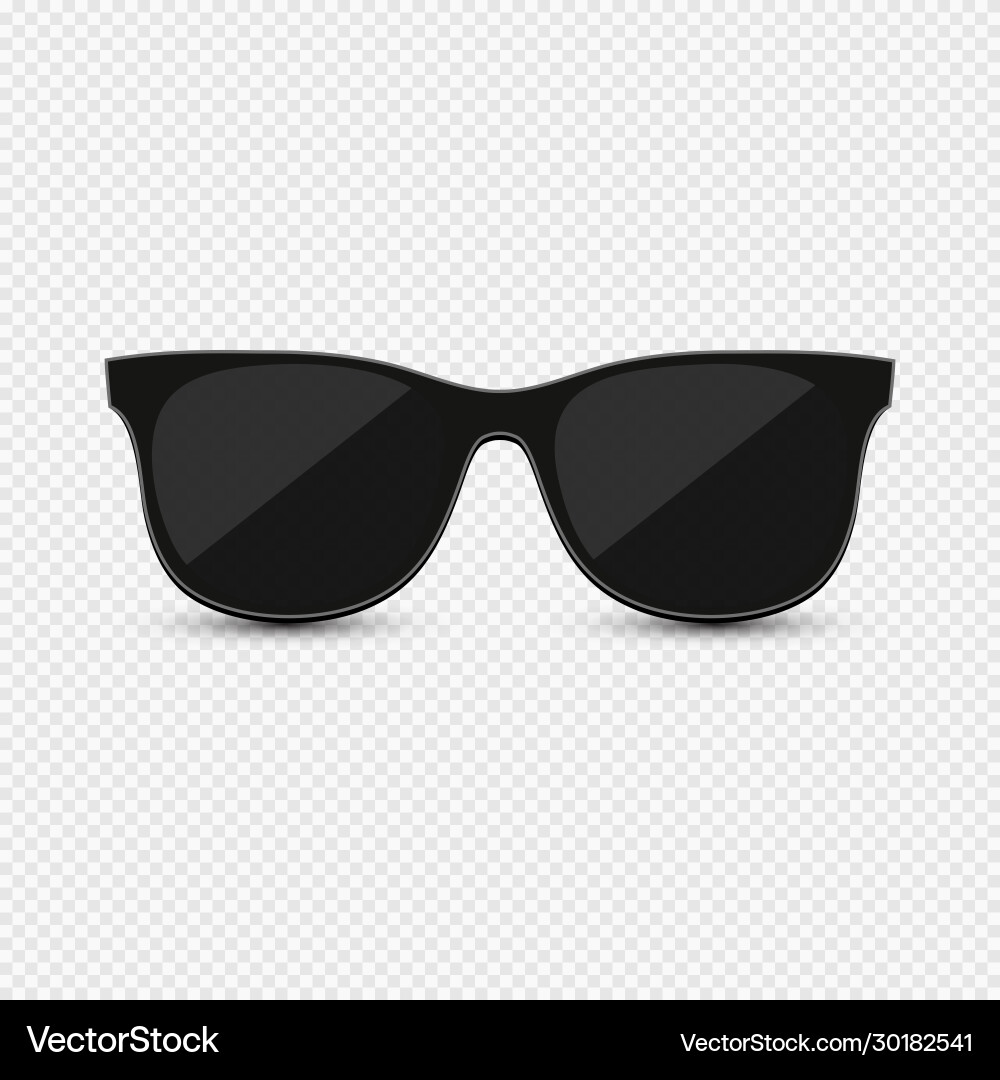 Realistic sunglasses on background Royalty Free Vector Image