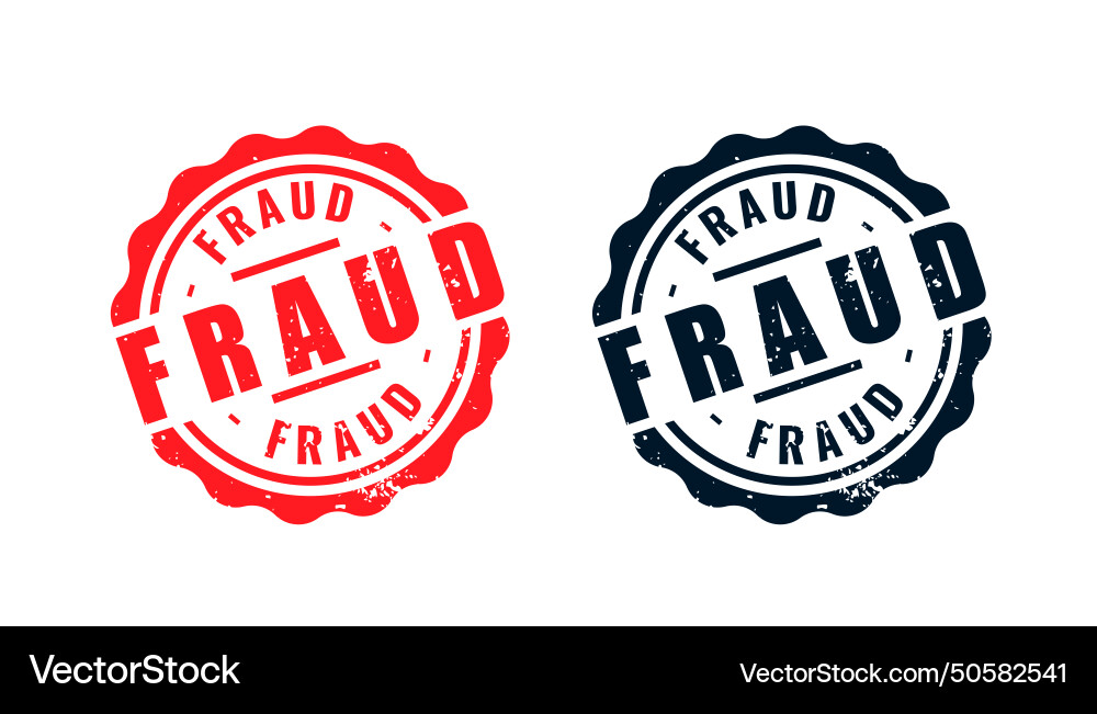 Scam and fraud alert symbol background prevent Vector Image
