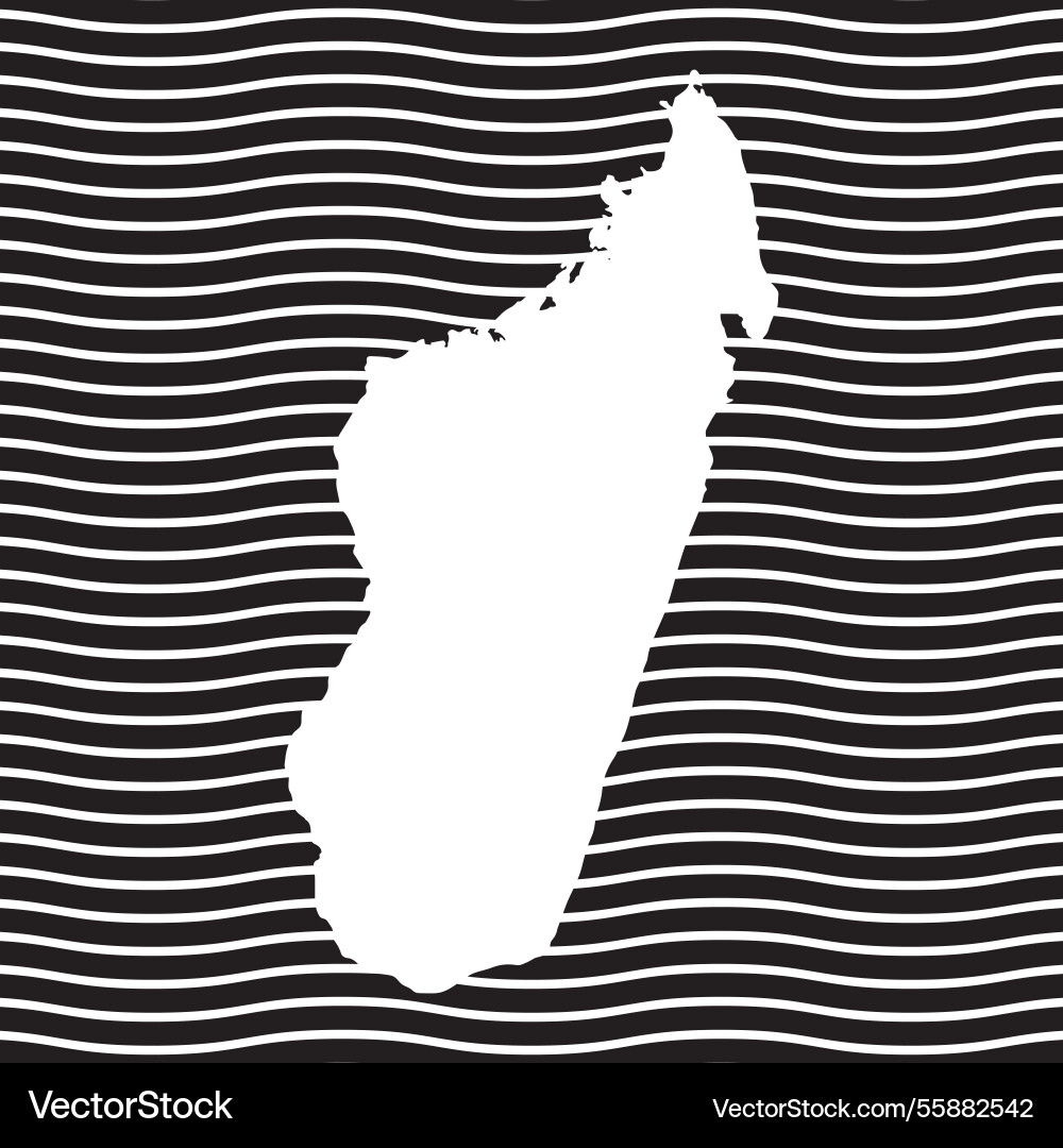 Madagascar map icon Royalty Free Vector Image - VectorStock