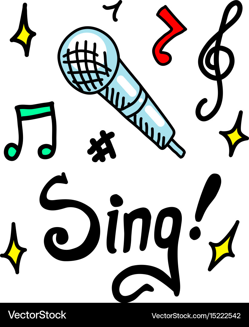 Sing Doodle Vector Images (over 5,200)