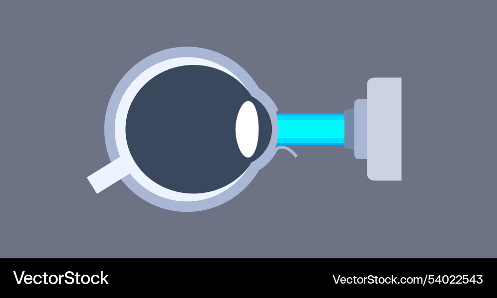 Lasik eye surgery Royalty Free Vector Image - VectorStock