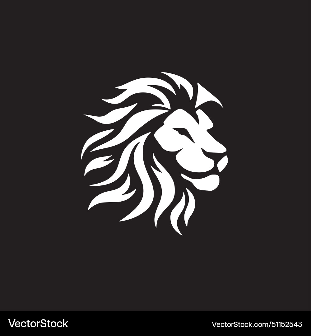 Lion - minimalist and simple silhouette Royalty Free Vector