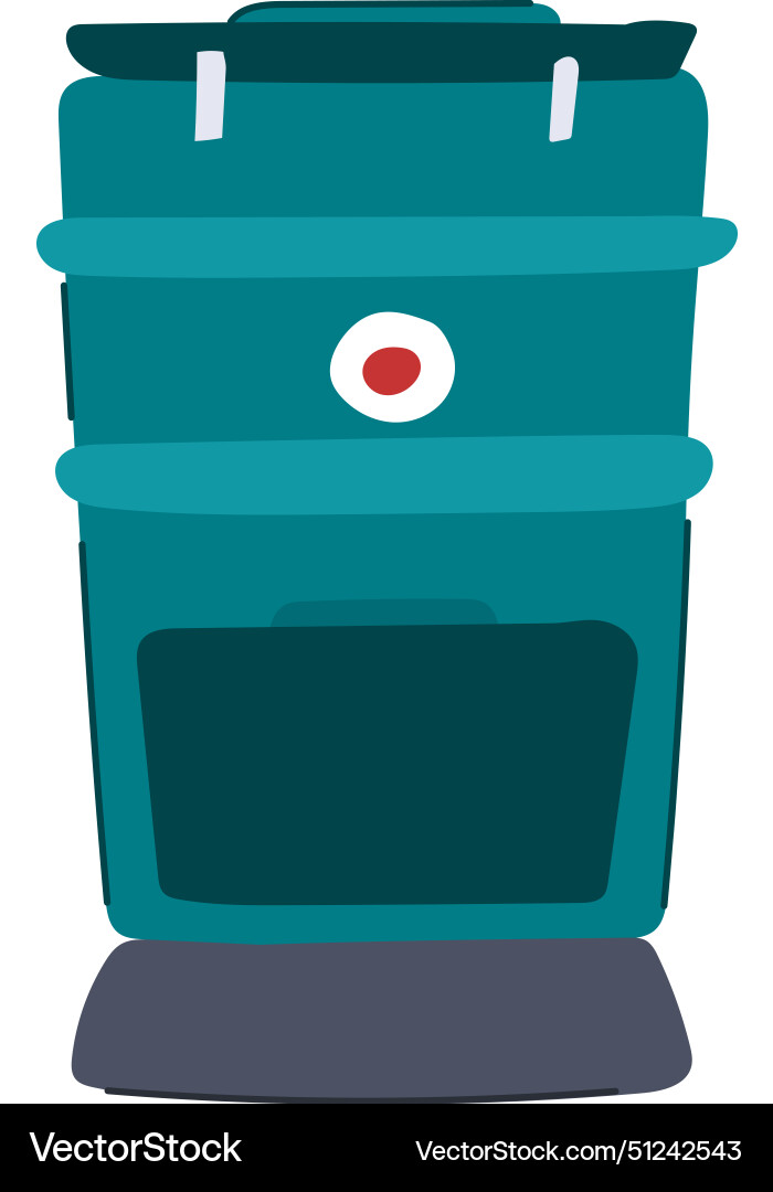 Organic compost bin cartoon Royalty Free Vector Image