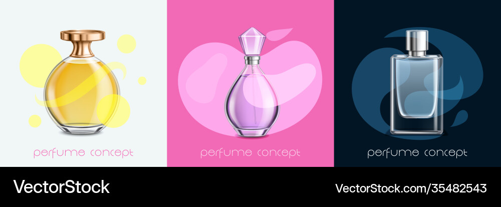 Perfume design concept Royalty Free Vector Image