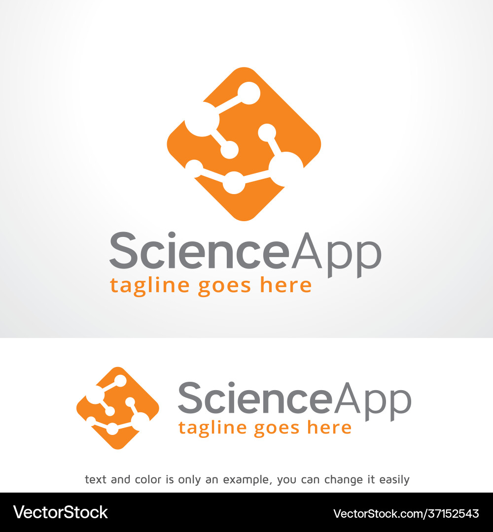 Science logo template Royalty Free Vector Image
