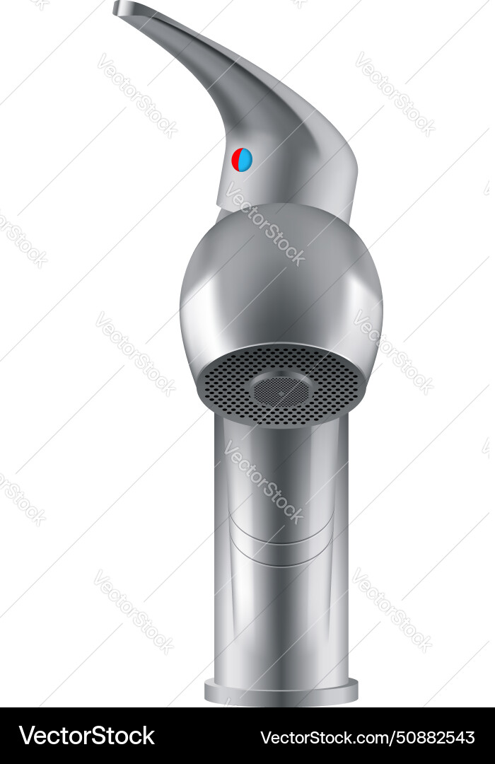 Stainless steel faucet Royalty Free Vector Image
