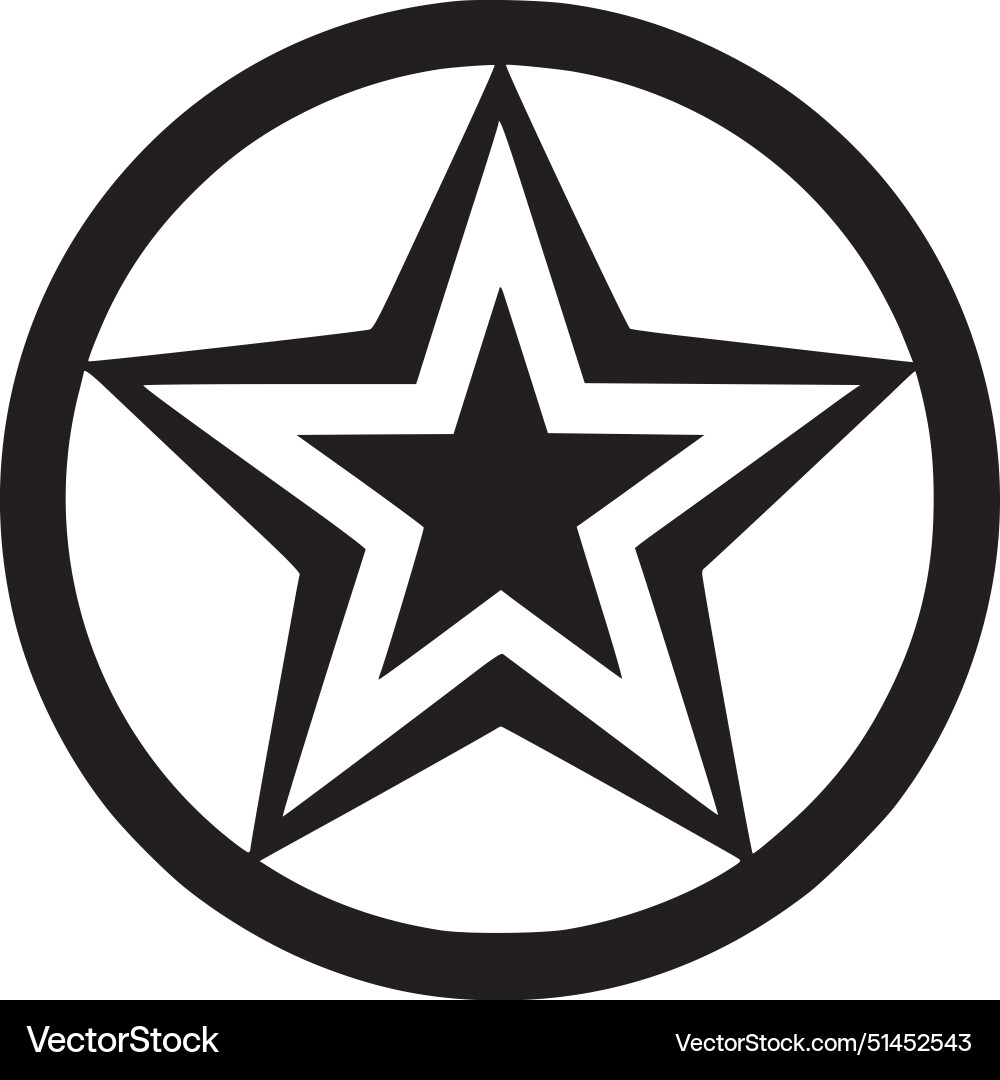 Star - minimalist and simple silhouette Royalty Free Vector