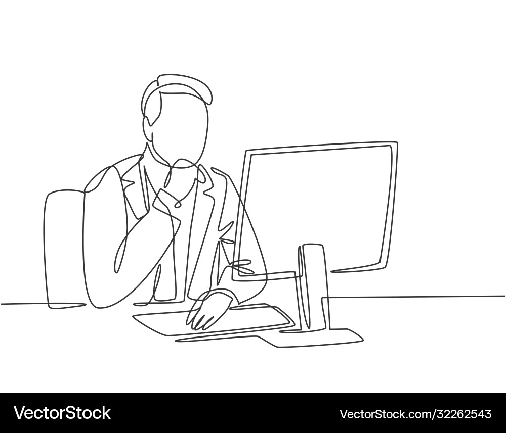 Startup CEO Thinking Growth Royalty Free Vector Image