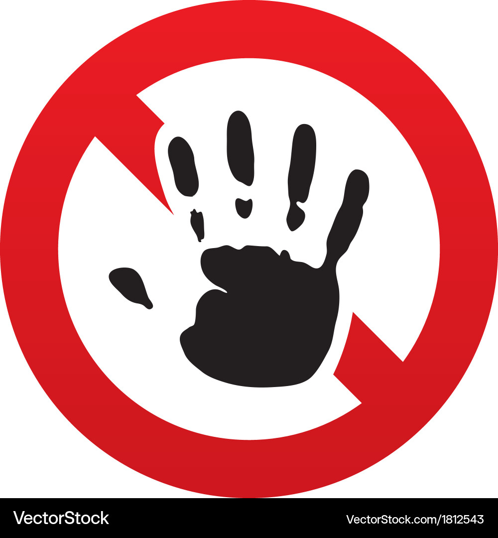 Stop Sign - Red Prohibition Symbol Royalty Free Vector Image