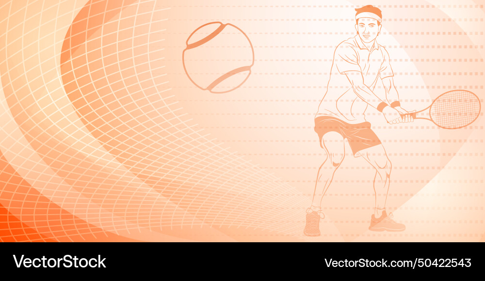 Tennis themed background Royalty Free Vector Image