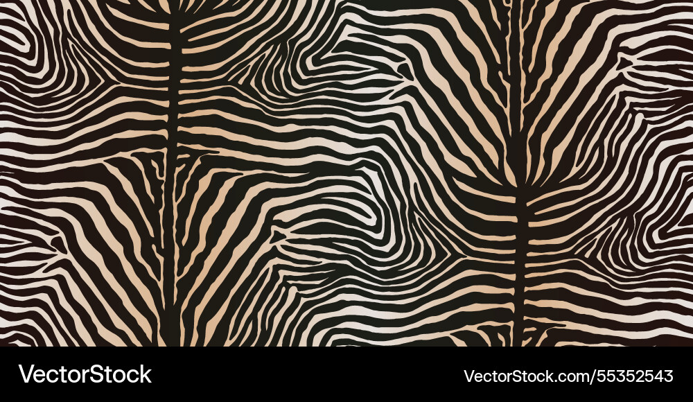 Zebra animal stripe seamless pattern dark Vector Image