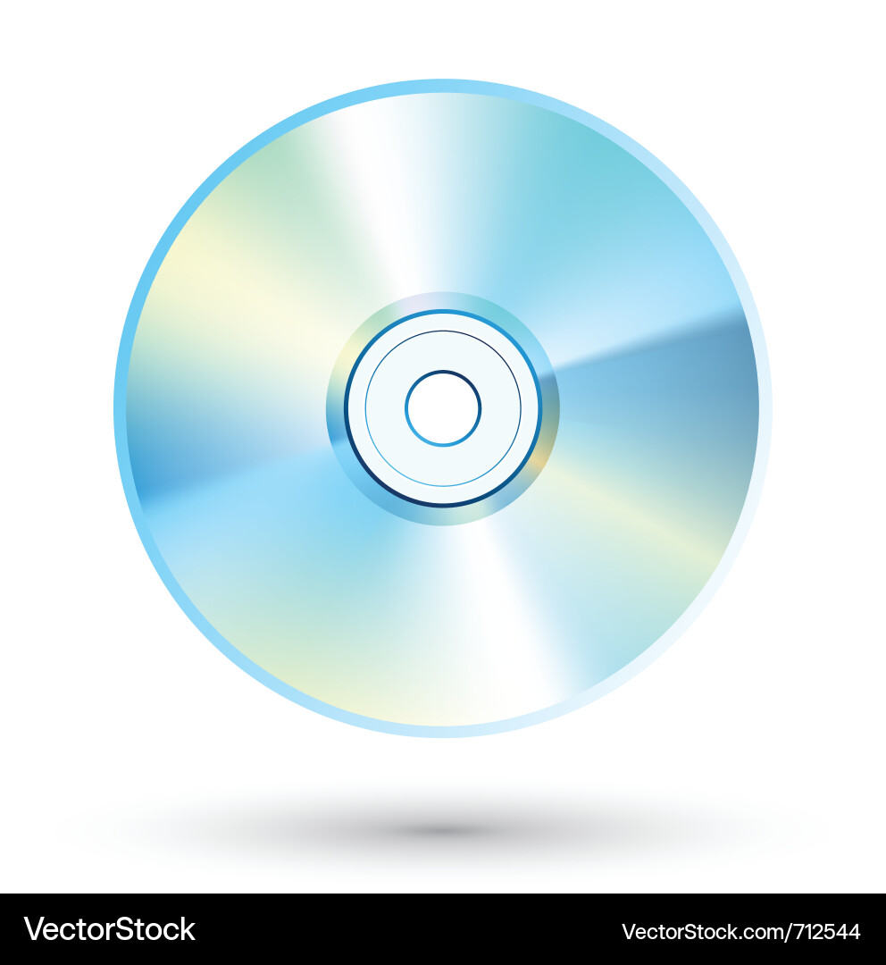 Cd disk Royalty Free Vector Image - VectorStock
