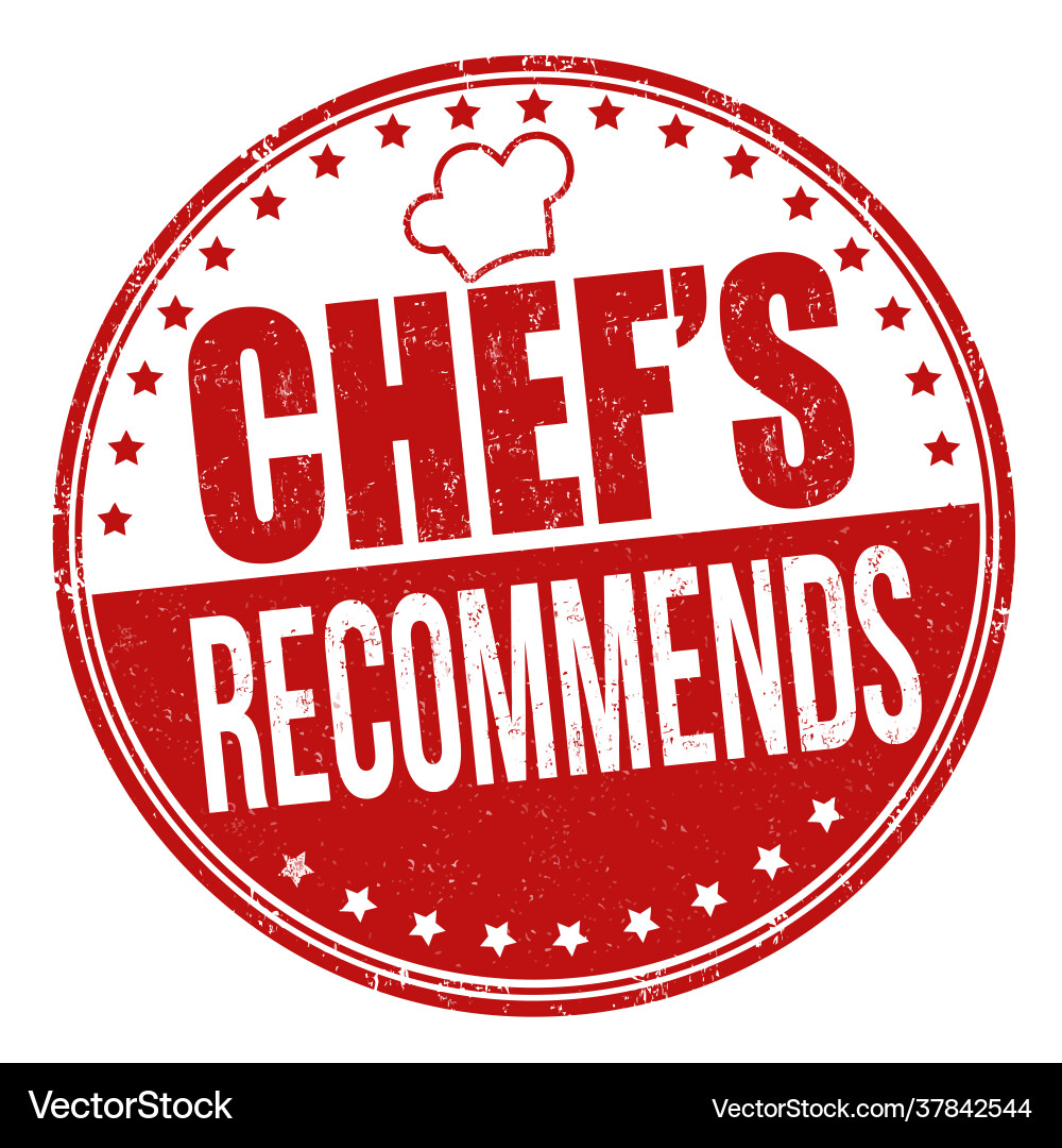 Chef's Recommendations Stamp Royalty Free Vector Image