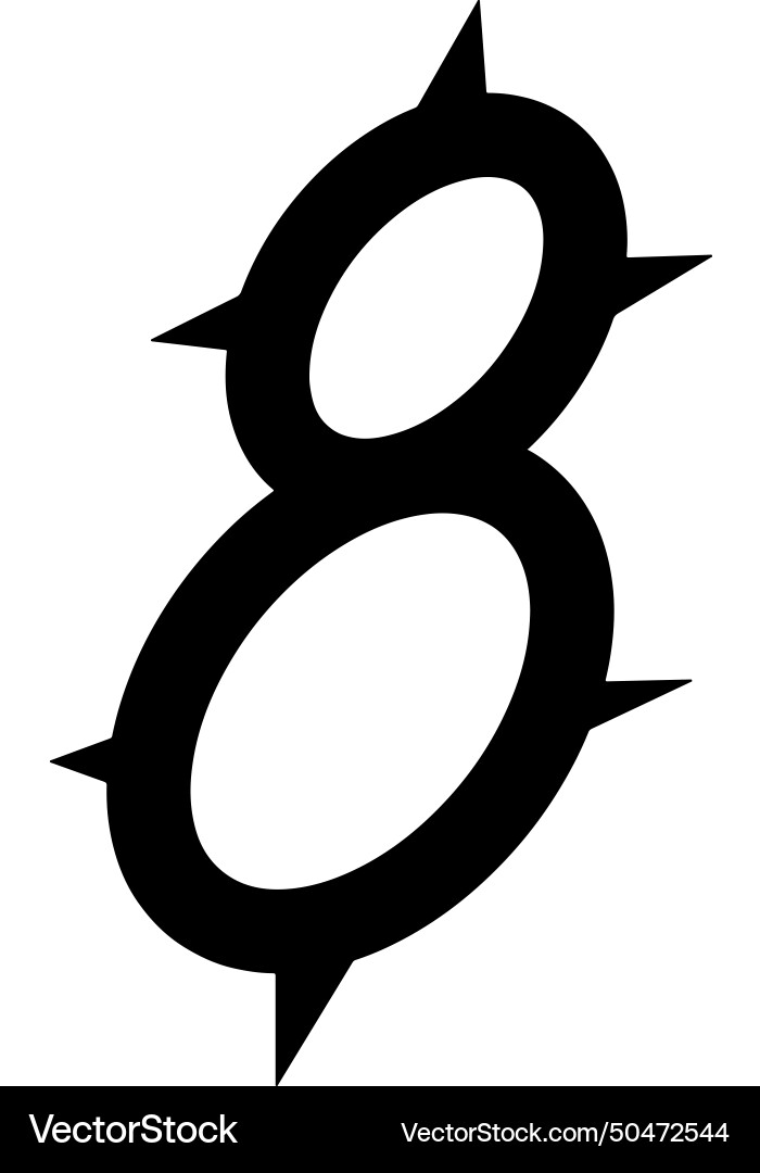 Eight Royalty Free Vector Image - VectorStock