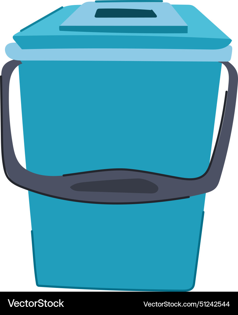 Food compost bin cartoon Royalty Free Vector Image