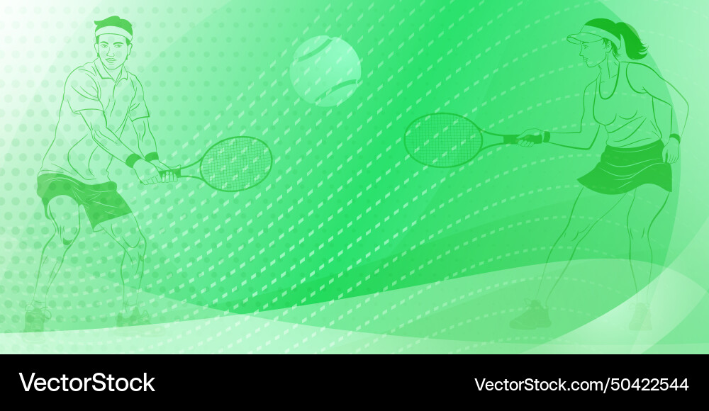 Tennis themed background Royalty Free Vector Image