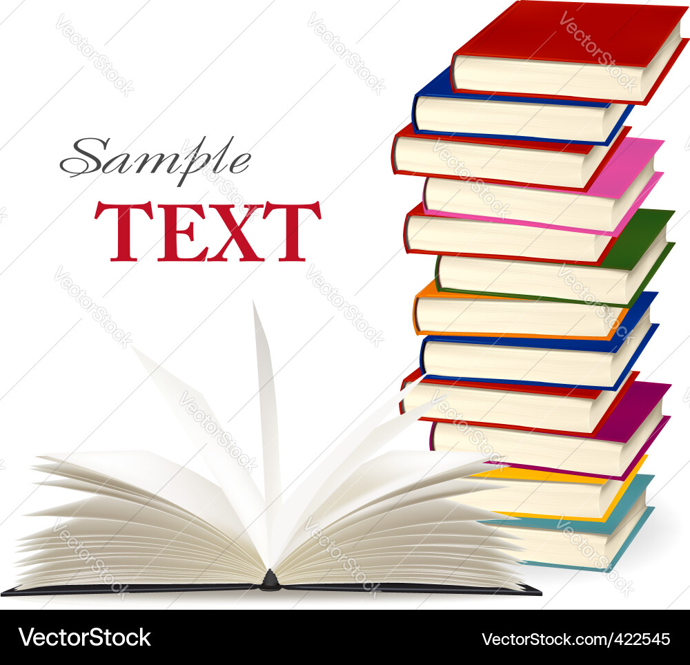 Books Royalty Free Vector Image - VectorStock