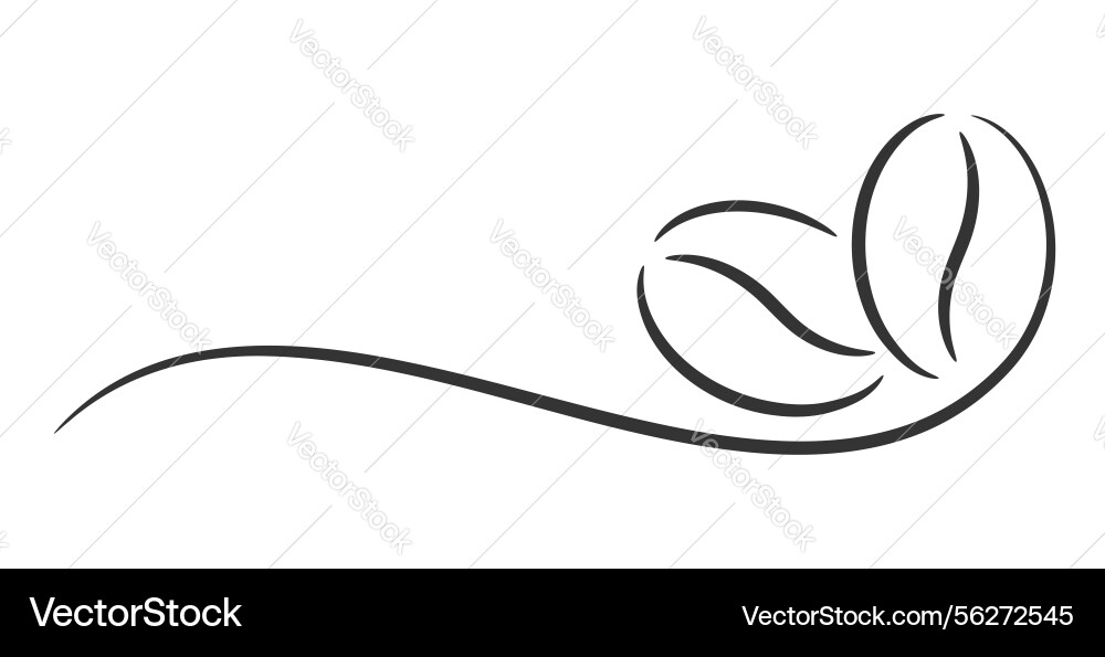 Coffee beans Royalty Free Vector Image - VectorStock