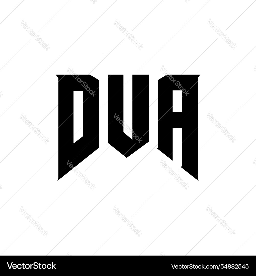 Dua letter logo design for technology company – Royalty-Free Vector ...
