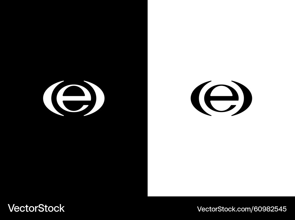 Modern E Flow Logo Concept – Royalty-Free Vector | VectorStock