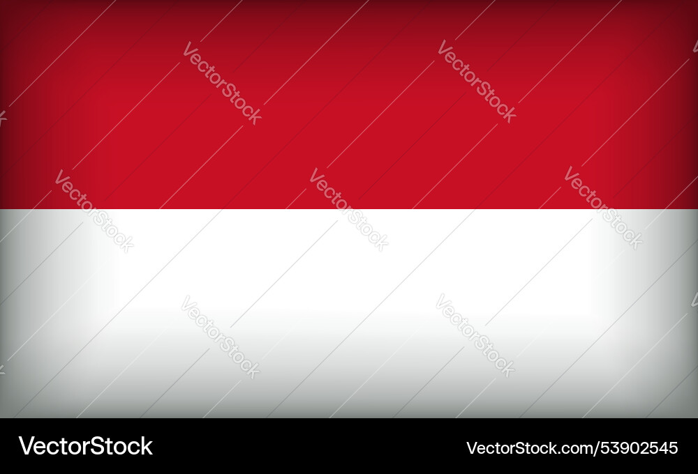 Monaco flag with original color Royalty Free Vector Image
