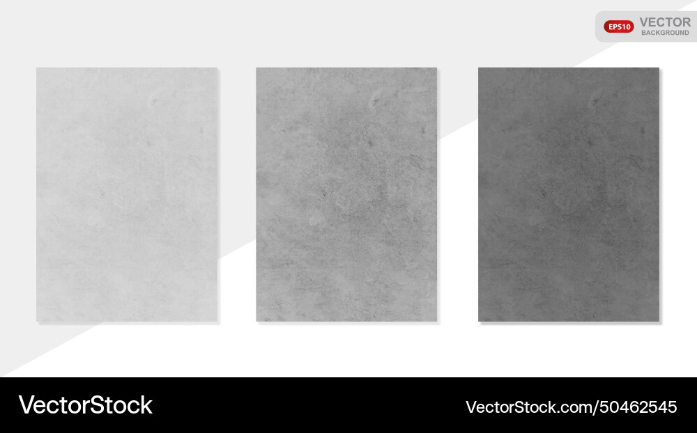 Realistic stone texture set grungy Royalty Free Vector Image