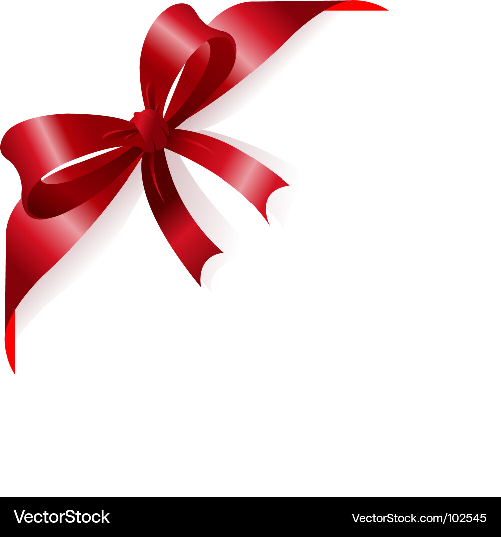 Red ribbon Royalty Free Vector Image - VectorStock