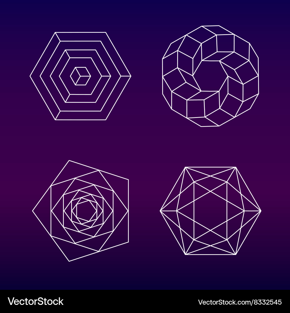 Sacred Geometry Symbols Royalty Free Vector Image