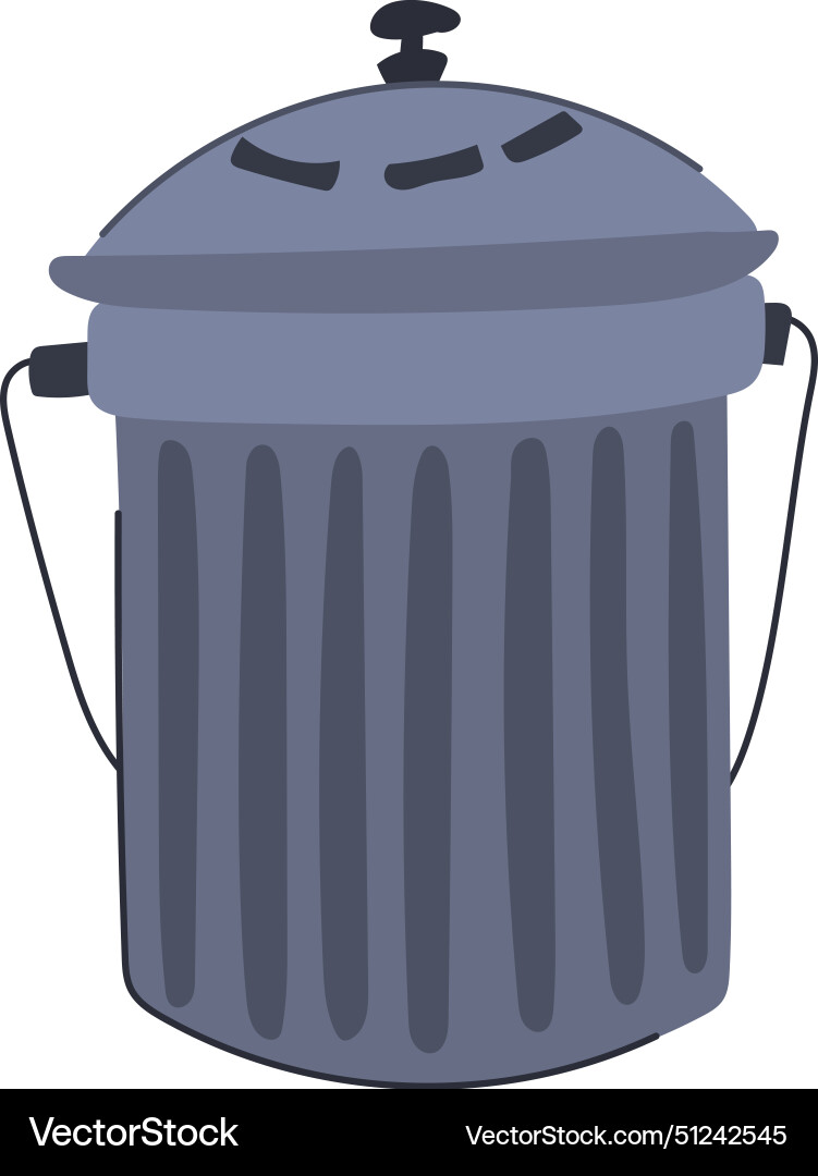 Vegetable compost bin cartoon Royalty Free Vector Image