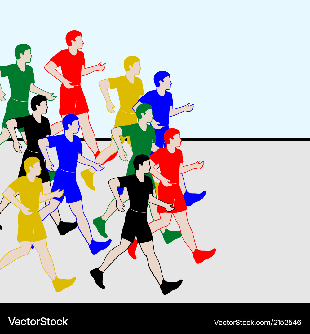 Athletics racewalking-1 Royalty Free Vector Image