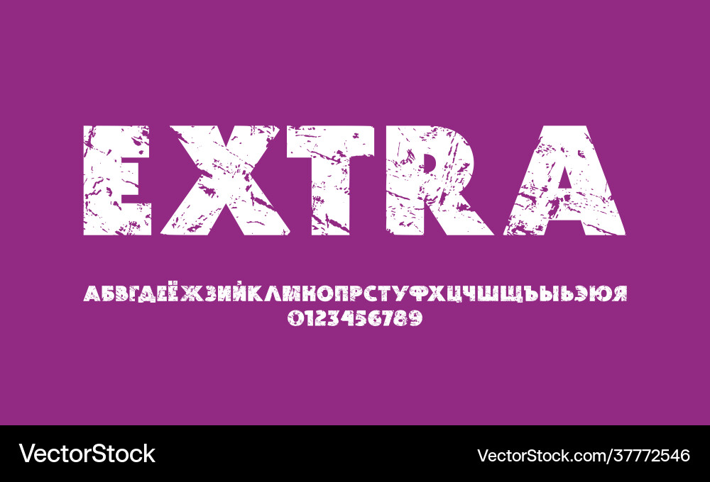 Extreme bold sans serif font in classic style Vector Image